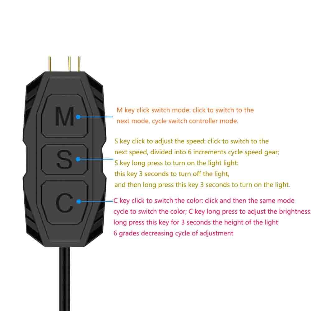 Snapklik.com : ARGB Controller 5V 3 Pin RGB Controller Cable,SATA Power ...