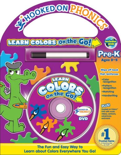Learn Colors On the Go Wipe-off Board Book with DVD (Ooked on Phonics ...