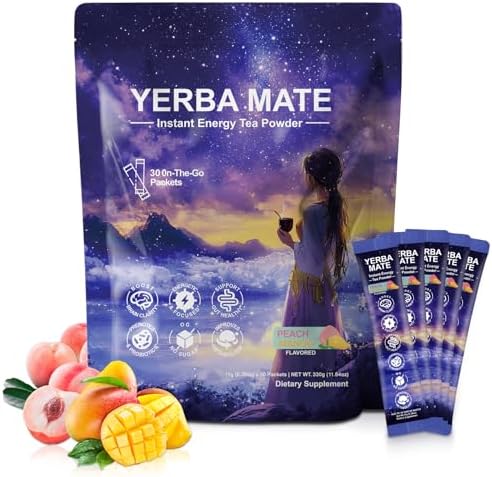 Amazon.com: Yerba Mate Tea Powder 5 Mixed Tropical Fruit Flavors Clean ...