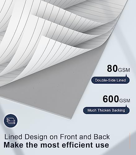 Snapklik.com : White Legal Pads 5 X 8" Pads Paper Narrow Ruled, 8 Pack ...