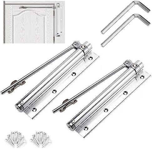 HASTHIP® 2 Pack Door Closer, Spring Loaded Automatic Door Closer ...