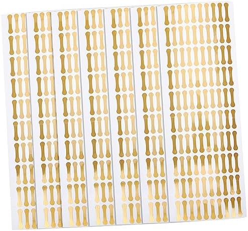 Amazon.com : Baluue 500Pcs Gold Tamper Evident Labels, PVC Retail ...