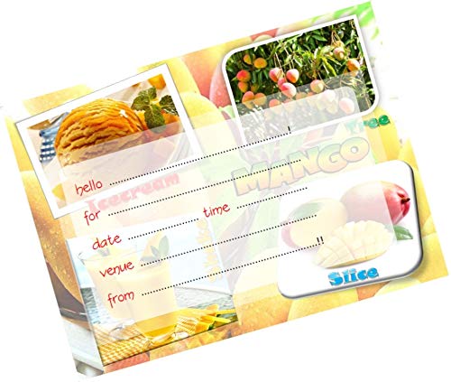 PartyStuff Cards - Mango Invitation Card : Amazon.in: Home & Kitchen