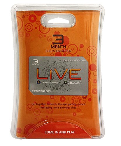 Amazon.com: LIVE 3 Months Gold Subscription for XBOX 360 : Everything Else