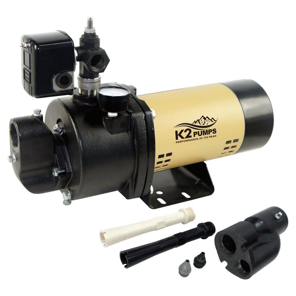 K2 Pumps WPD07501K 3/4 HP Cast Iron Convertible Jet Pump - Amazon.com