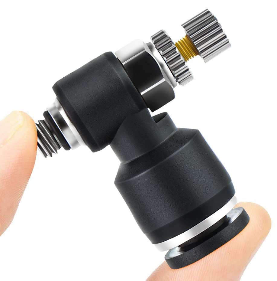 Snapklik.com : 3 Pack SL6-M5 Push To Connect Air Line Fitting Air Flow ...