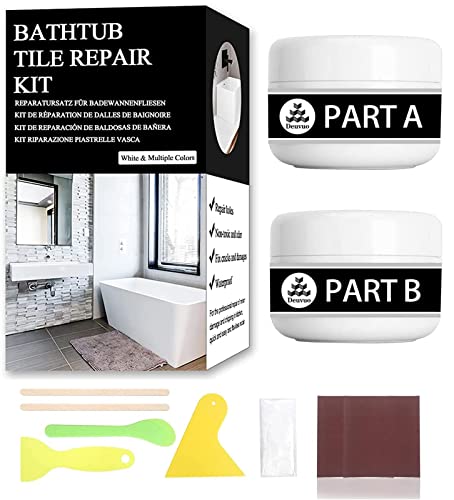 Revolutionary Bathtub Repair Kit White, Deuvuo Fibreglass Tile Enamel ...