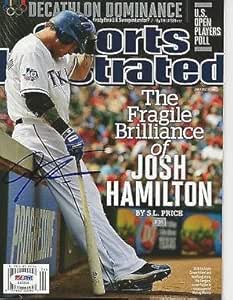 JOSH HAMILTON (Texas) Signed SPORTS ILLUSTRATED with COA (NO Label ...