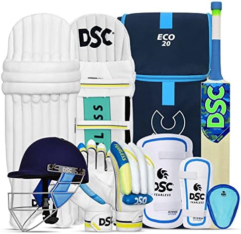 Buy DSC Belter Kashmir Willow Cricket Kit with Helmet, Size-Mens, Left ...