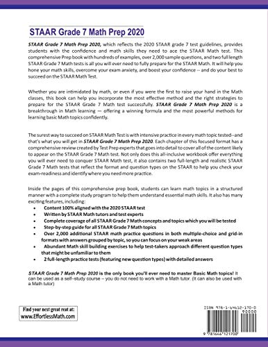 Snapklik.com : STAAR Grade 7 Math Prep 2020: A Comprehensive Review And ...