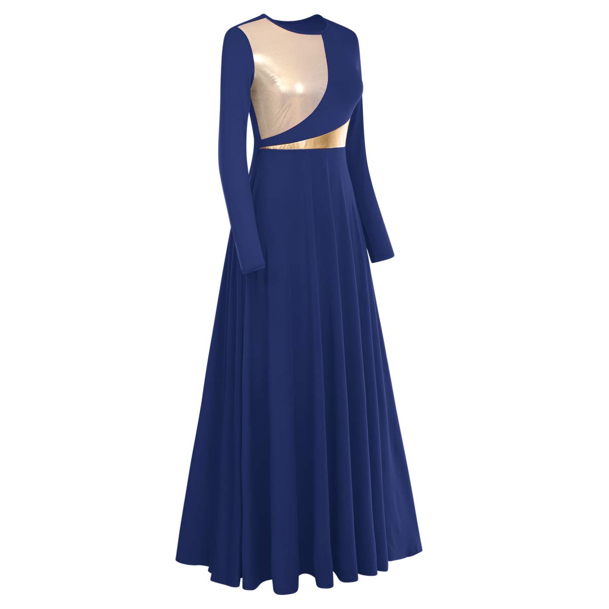 Snapklik.com : Womens Praise Full Length Long Sleeve Dance Dress ...