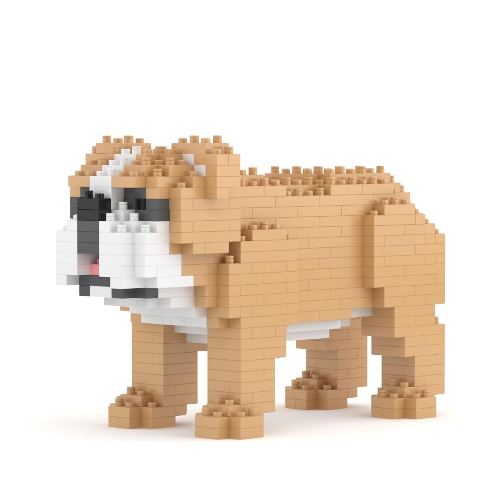 Amazon.com: JEKCA English Bulldog Mini 01S | Plastic Building Blocks ...