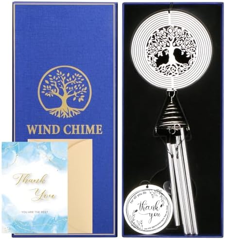 Amazon.com : Forever Grateful Wind Chime with Engraved Thank You ...
