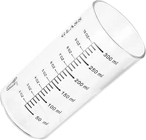 GOOHOCHY Heat Resistant Glass Cup Graduated Water Cup for Drinking ...