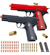 Amazon.com: 2 Pack Shell Ejecting Toy Gun - Semi-Automatic Handgun with ...