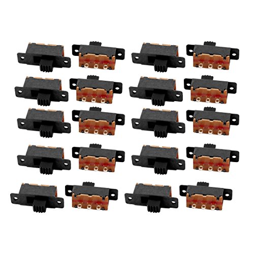 sourcingmap 20Pcs 2 Position 3P SPDT Micro Miniature Laboratory Slide ...