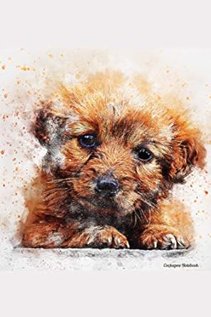 Cockapoo Notebook: Beautiful Hand Painted Watercolor Dog Journal: Press ...
