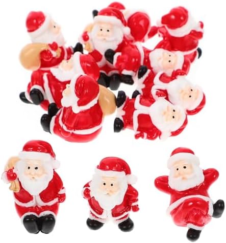 Amazon.com: DOITOOL 12PCS Mini Santa Claus Figurines Miniature ...
