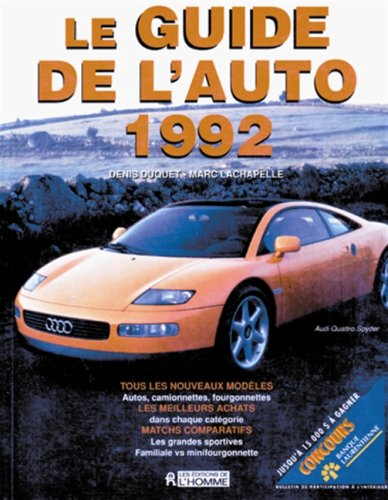 GUIDE DE L AUTO 1992 : Amazon.fr: Livres