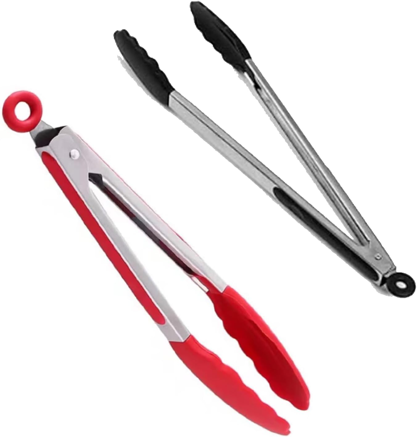 Amazon.com: Keliheyle Silicone Tongs For Cooking And Salad,Stainless ...