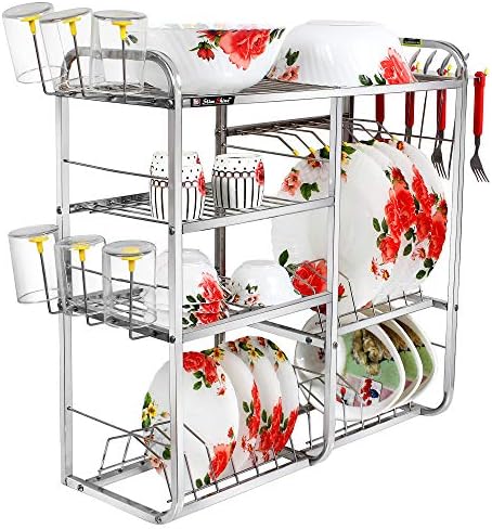 AVAIL Stainless Steel 5 Shelf Wall Mount Kitchen Rack | Kitchen ...