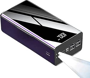 Power Bank Portable Charger 100000Mah LCD Mirror Display s Fast ...