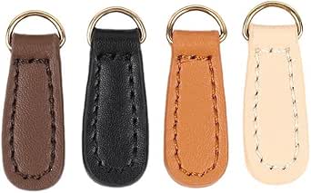 4Pcs Genuine Leather Zipper Pulls Useful Leather Zipper Pulls ...
