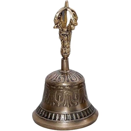 Buy R&R Spirituals | Automatic Pooja small Temple Bell with stand ...