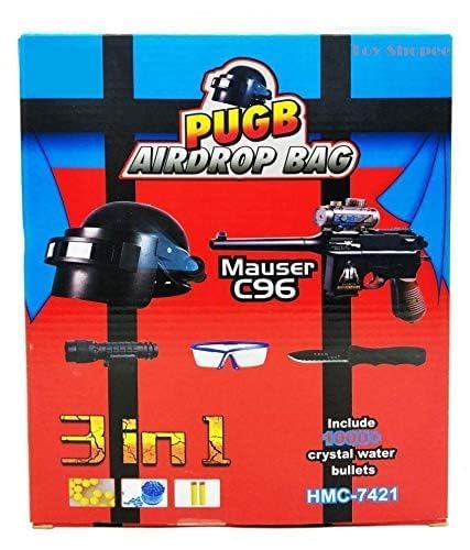 Buy RAMPKD 3 in 1 Pubg Airdrop Bag Battle Ground Toy Series with Helmet ...