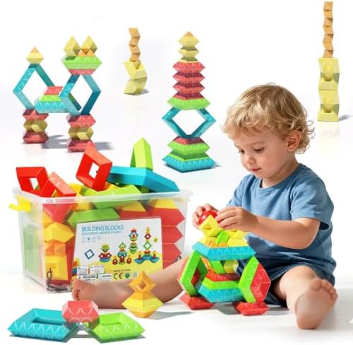 Amazon.com: 100Pcs Montessori Toys for Ages 1-3 2-5 Toddlers Kids Baby ...