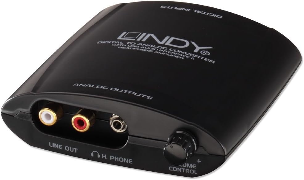 Amazon.com: LINDY USB Digital to Analog Audio Converter and Headphone ...