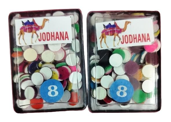 Jodhana (Multi Color No 8) Bindi Box Daily Use Simple Forehead Bindi ...