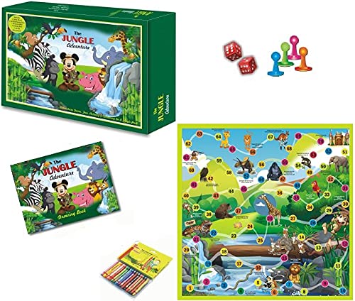 Buy DD Retails Jungle Adventure Board Game,Educational Board Game with ...