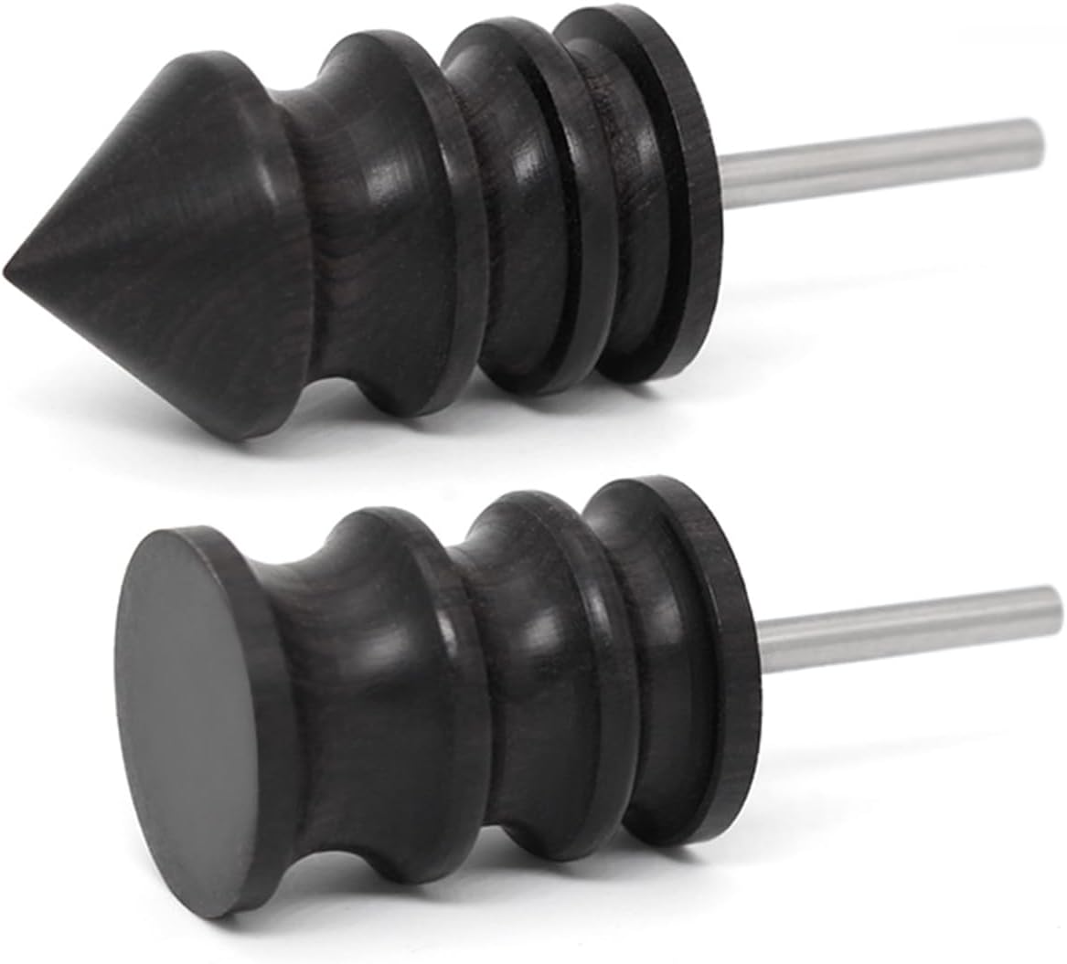 Amazon.com: 2pcs/Set Leather Burnishing Tools, Black Ebony Wood Leather ...