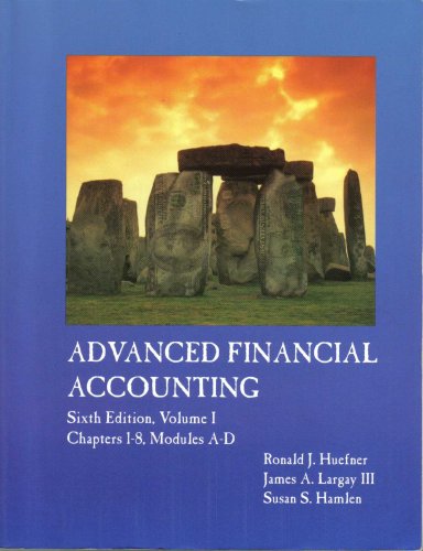 Advanced Financial Accounting, Sixth Edition, Volume I (Chapters 1-8 ...