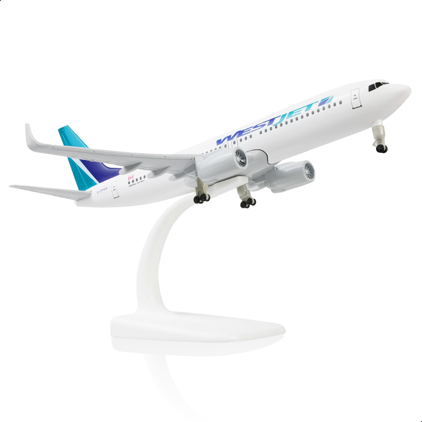 QIYUMOKE Boeing 737 west jet Airlines 1/300 Diecast Metal Airplane ...