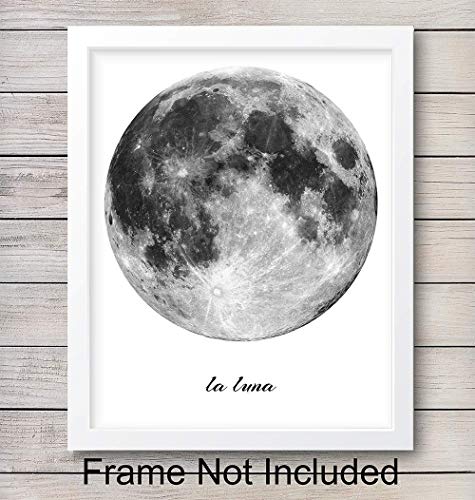La Luna - Full Moon Decor - Moon Wall Art - Moon Wall Decor - Picture ...