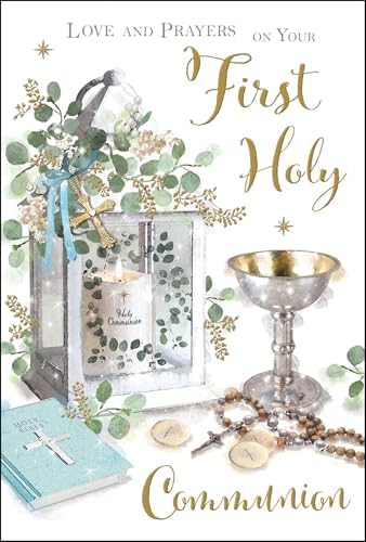 Jonny Javelin First Holy Communion Congratulations Card for Boys ...