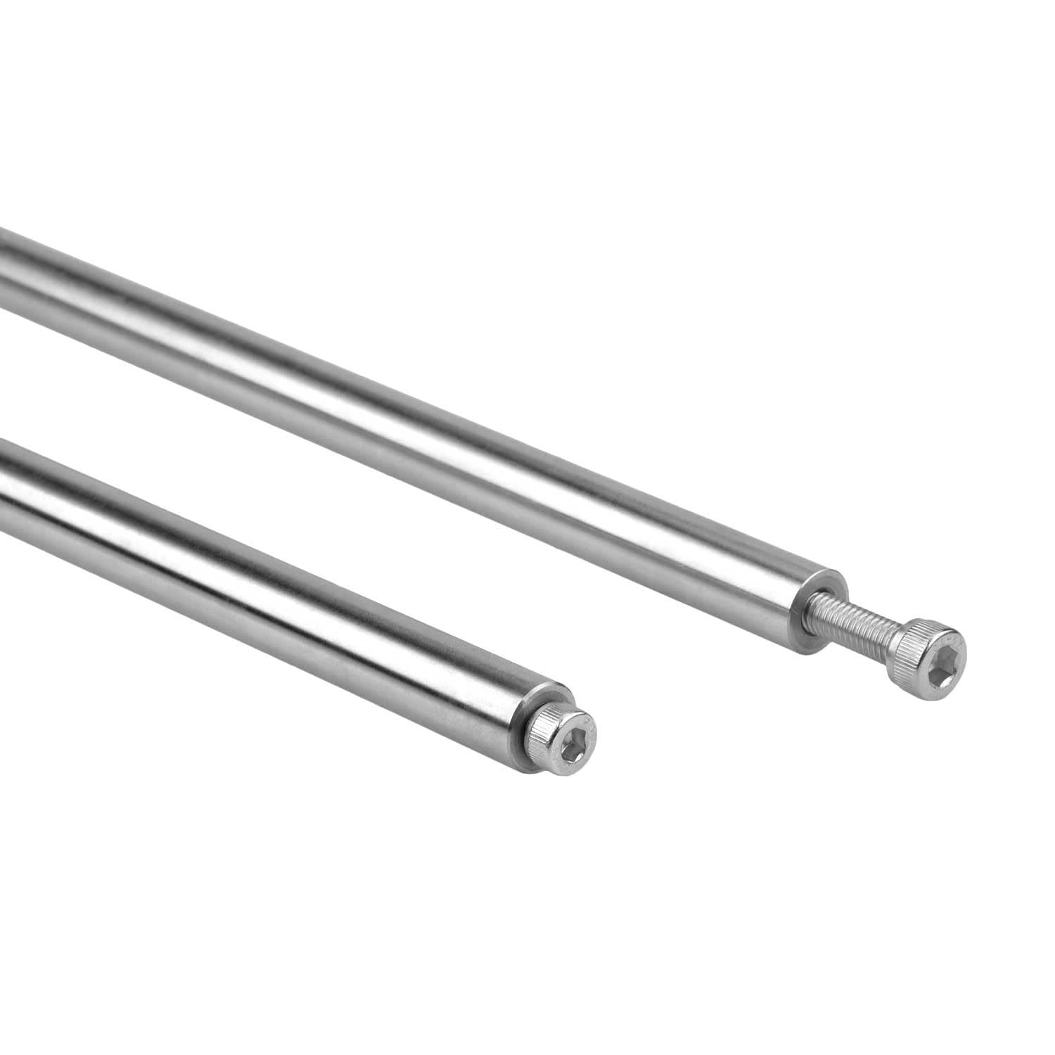 Snapklik.com : 2 Pcs 10 Mm X 600mm Chrome Plated Linear Rod
