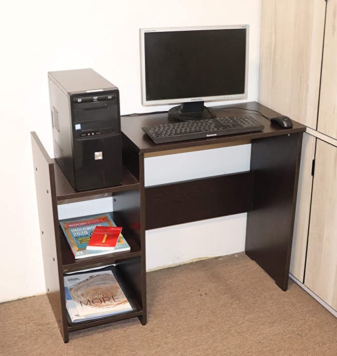 Wood Daddy Wooden Desktop Computer Table Study Office Laptop Desk ...