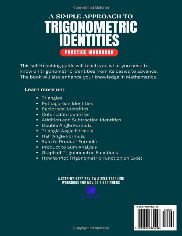 Snapklik.com : A Simple Approach To Trigonometric Identities: A Self ...