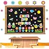 Amazon.com: Omlisca 126 Pieces Spring Flowers Bulletin Board Classroom ...