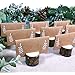 Amazon.com: 30 Pcs Rustic Wood Place Card Holders Circular Table ...