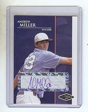 ANDREW MILLER Rookie RC 2006 Certified Baseball Rookie Card AUTOGRAPH ...