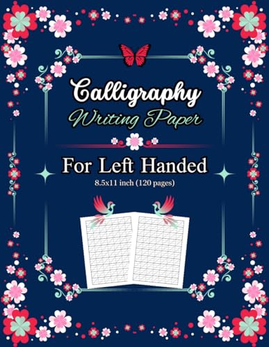 『Calligraphy Writing Paper For Left Handed: Calligraphy Hand Lettering ...
