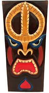 Amazon.com: Tiki Shield Wall Plaque Mask 20" - Wall Hanging Tropical ...