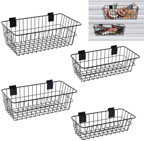 Amazon.com: 4 Pack Extra Large Slatwall Baskets, 24" x 12" x 4 ...