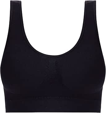 Push Up Bra Women's Older Wirefree Daisy Bras Full Coverage Back Fat ...