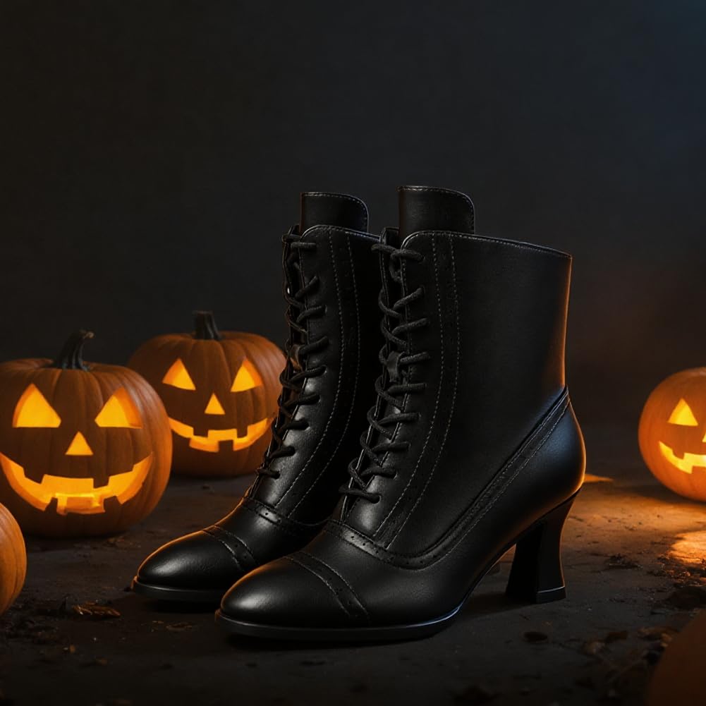 Snapklik.com : Victorian Boots Witch Costume Renaissance Shoes Women ...