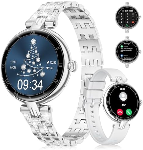 Women's Smart Watch Bluetooth Phone Calls for Android iOS 100+ Sport ...